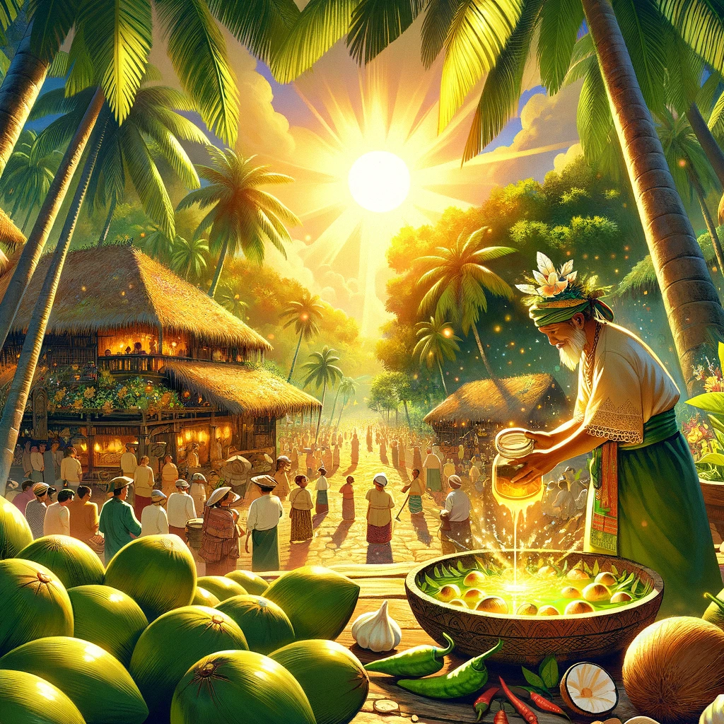 Tropical Zest: Filipino Coconut Vinegar Sawsawan