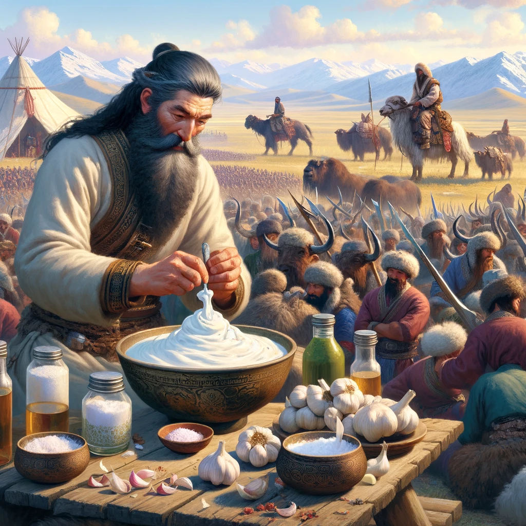Discover the Taste of the Steppes: Mongolian Yogurt Garlic Dip