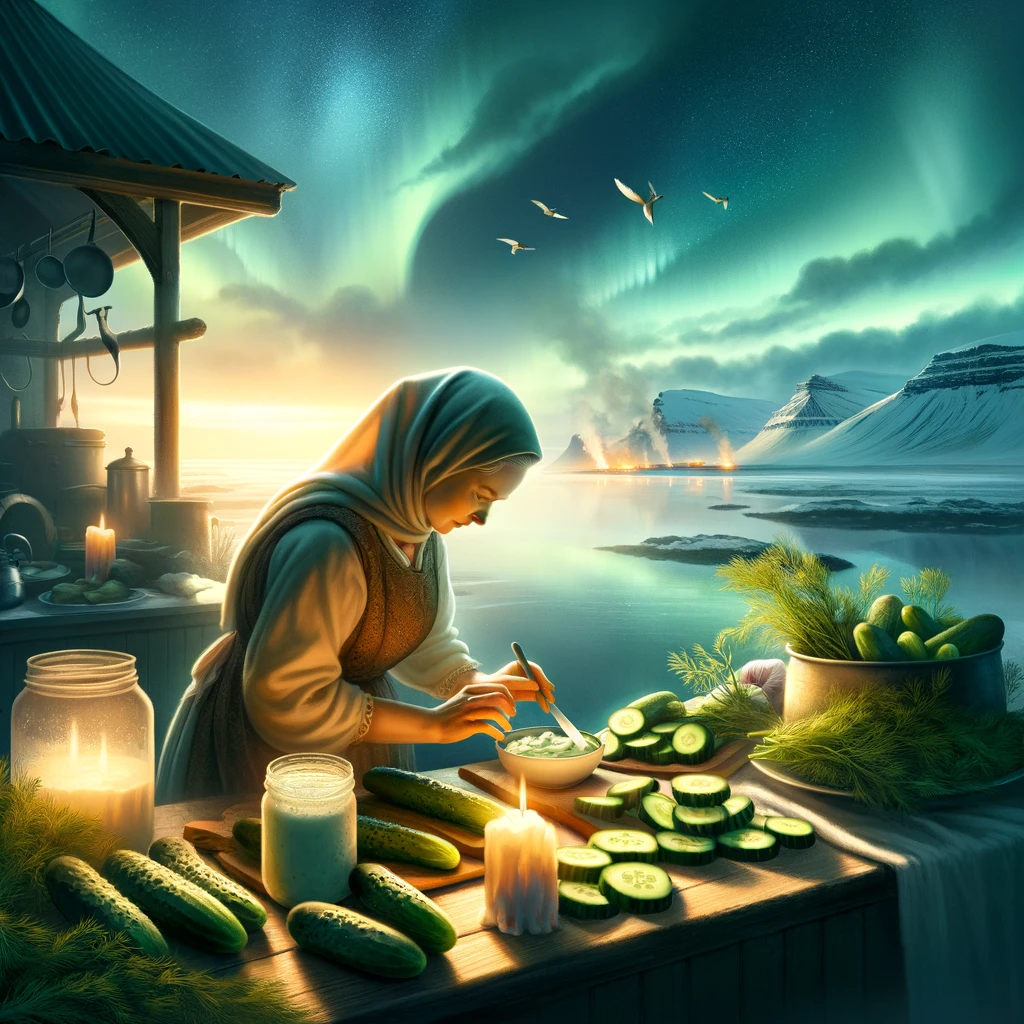 Refreshing Bites: Icelandic Cucumber and Dill Dip