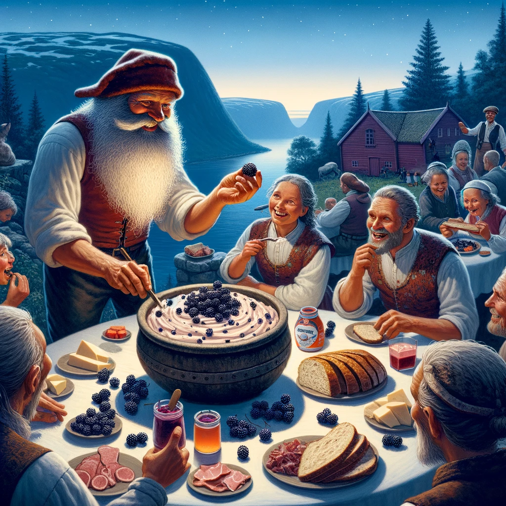 Creamy Indulgence: Norwegian Rømmegrøt Dip