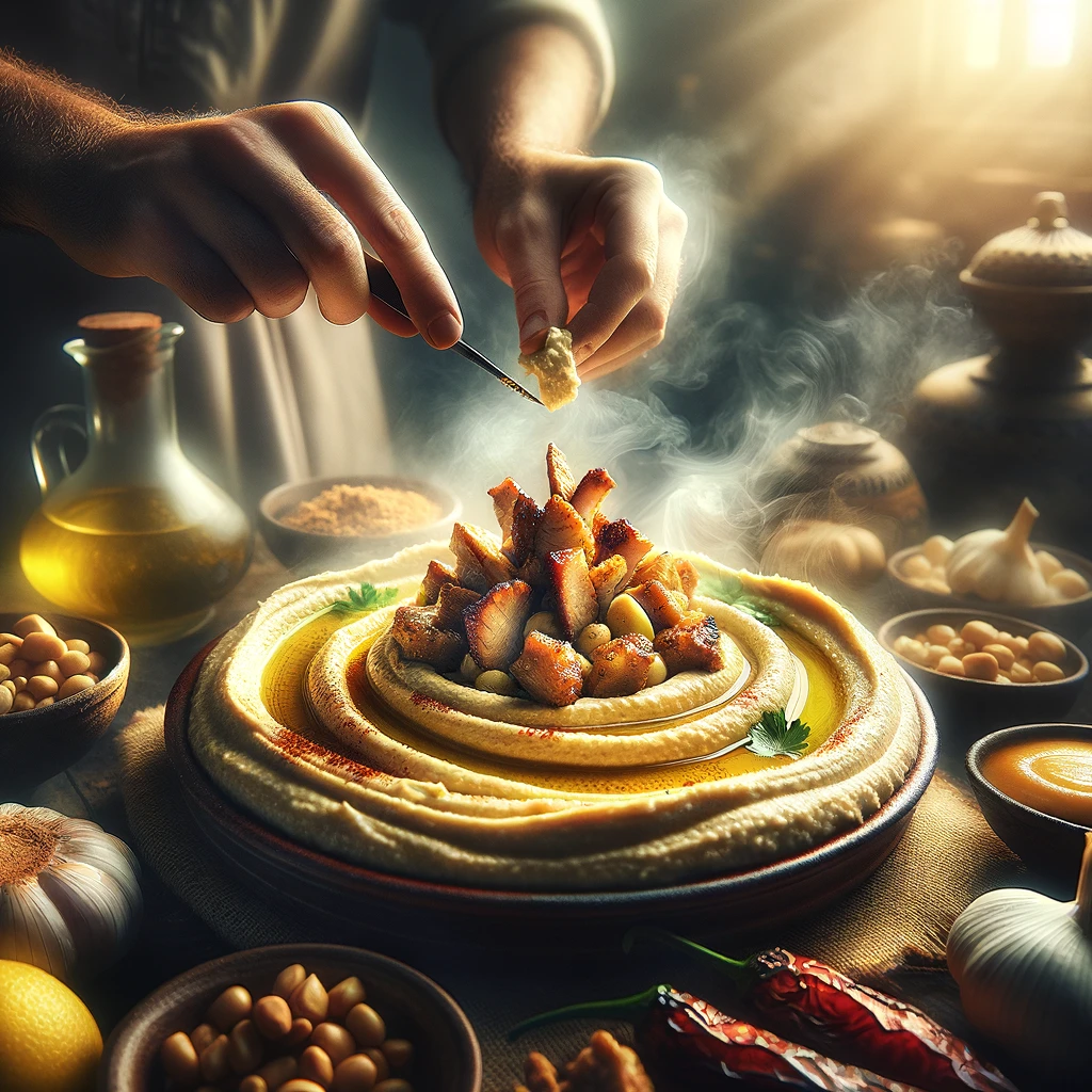 Meat Me in the Middle: A Hearty Iraqi Hummus Variation